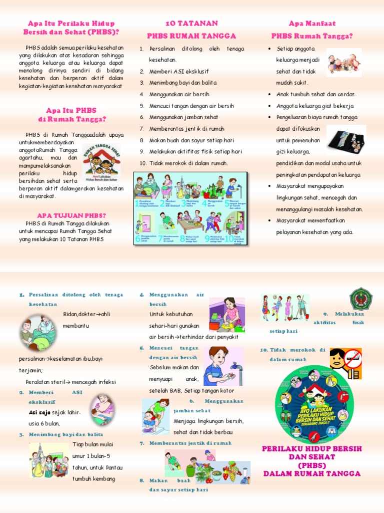 Leaflet PHBS DINIFIX | PDF