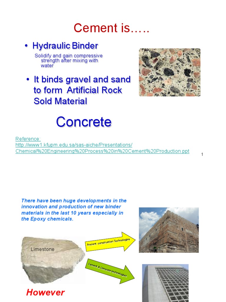 Cement Chemistry L1 | PDF | Cement | Joining