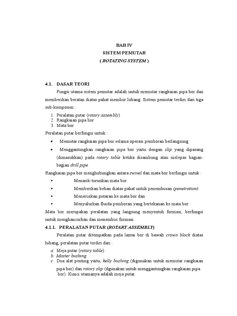 Bab 4 Sistem Putar | PDF