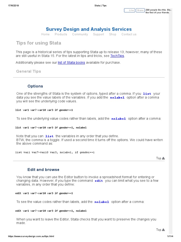 Stata - Tips PDF | PDF | Computer File | String (Computer Science) Stata - Tips PDF | PDF | Computer File | String (Computer Science)