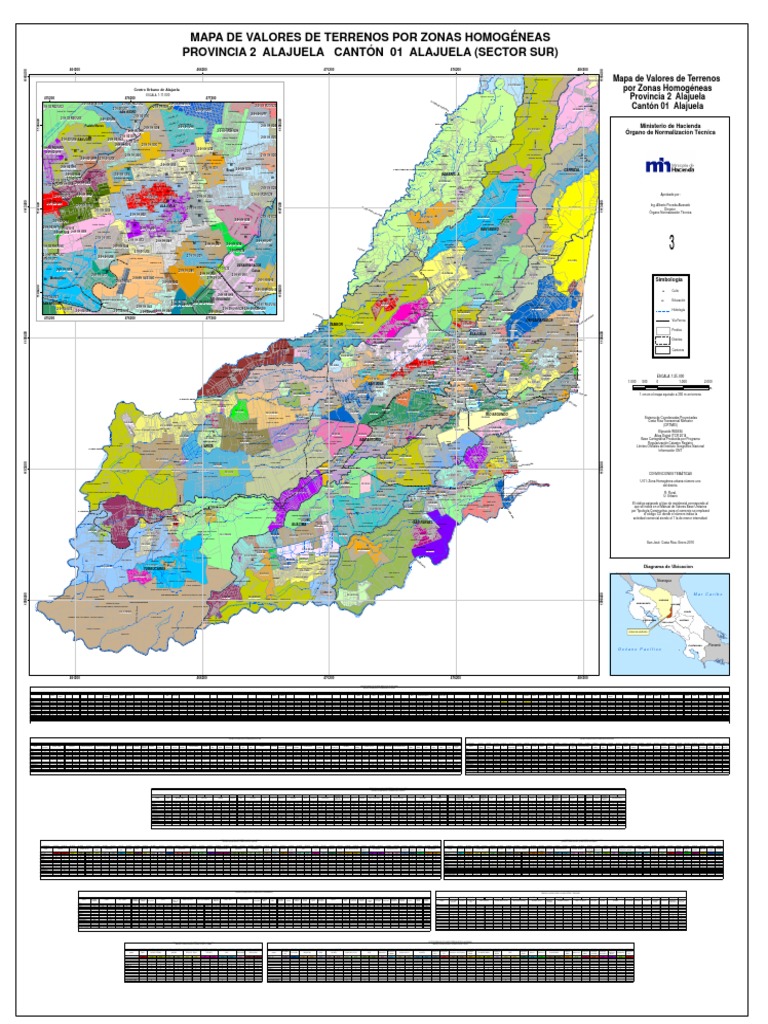 Mapa de Valores de Terrenos en Cantón Alajuela | PDF