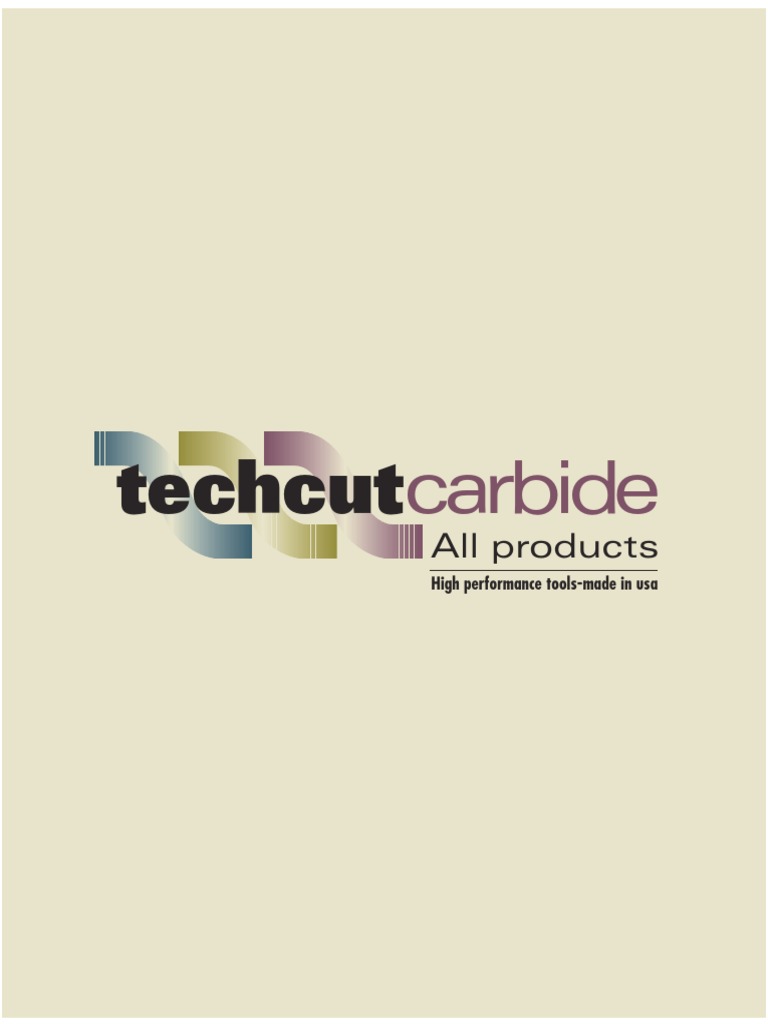 Catalogo Techcut | PDF | Cutting Tools | Metals
