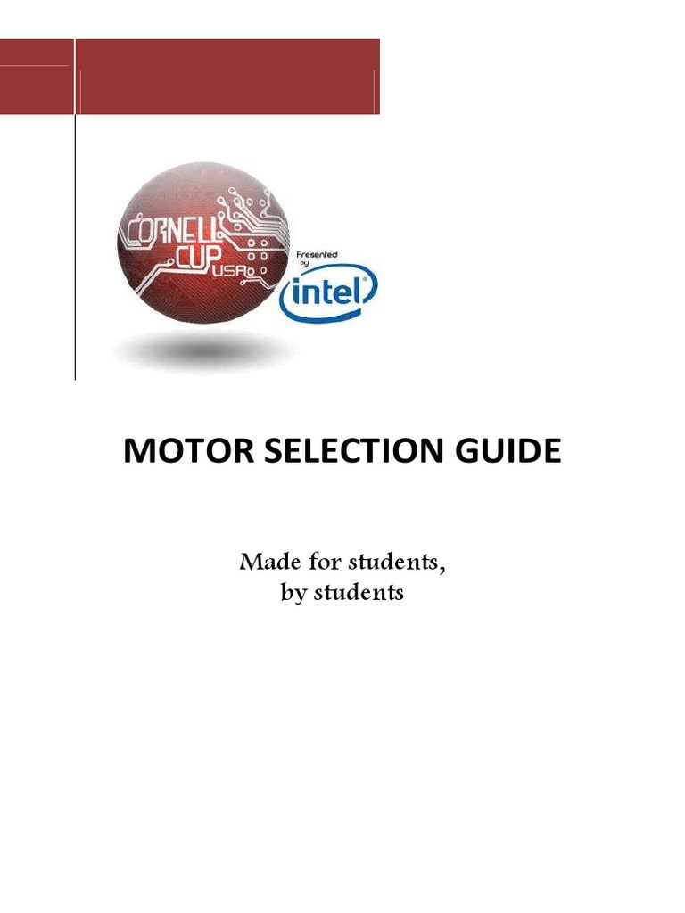 Motor Selection Guide PDF | PDF | Electric Motor | Power (Physics)