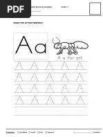 Filipino Alphabet Tracing | PDF | Languages | Foreign Language Studies