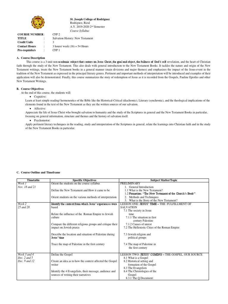 New Testament Salvation History | PDF | Resurrection Of Jesus | New ...