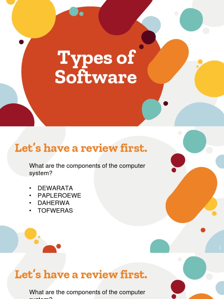Types of Softwares | PDF | Software | Computer Hardware