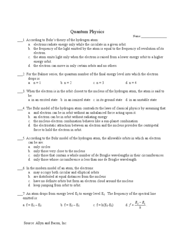 Modern Physics | PDF | Electron | Atoms