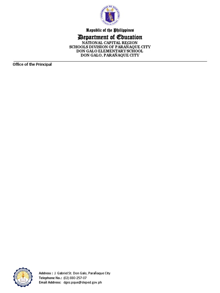 Official Letterhead | PDF