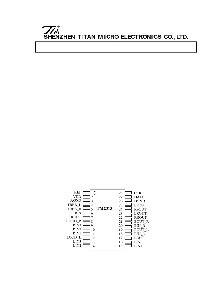 TM2313 Titanmicroelectronics PDF | PDF