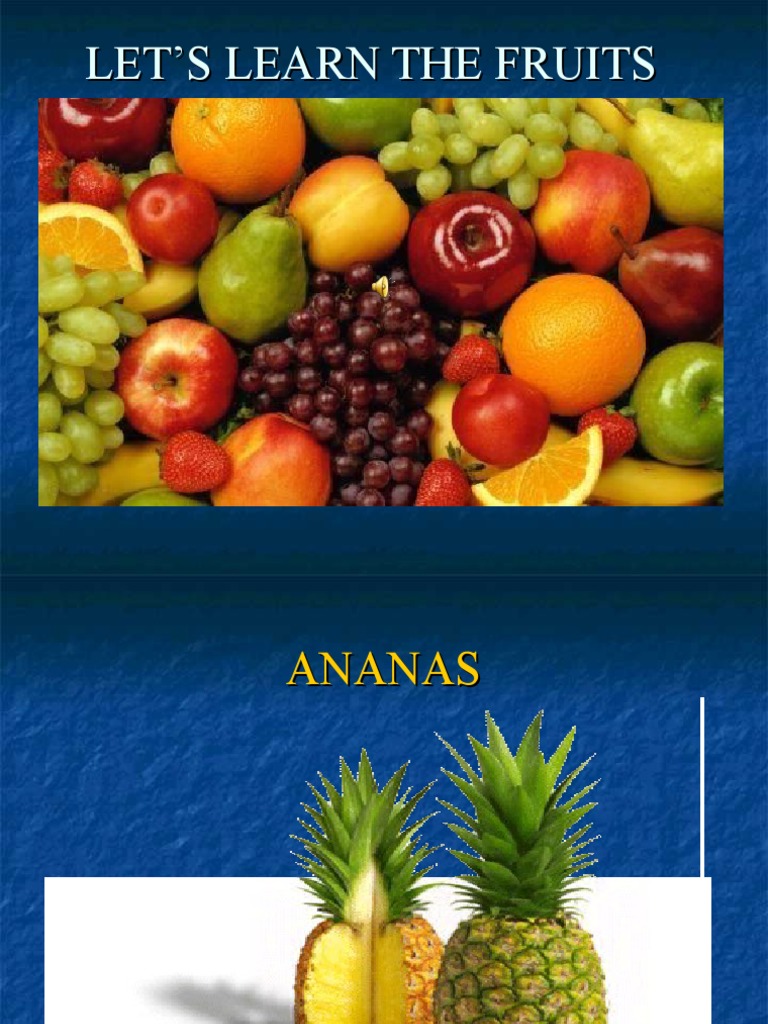 Lets Learn The Fruit | PDF