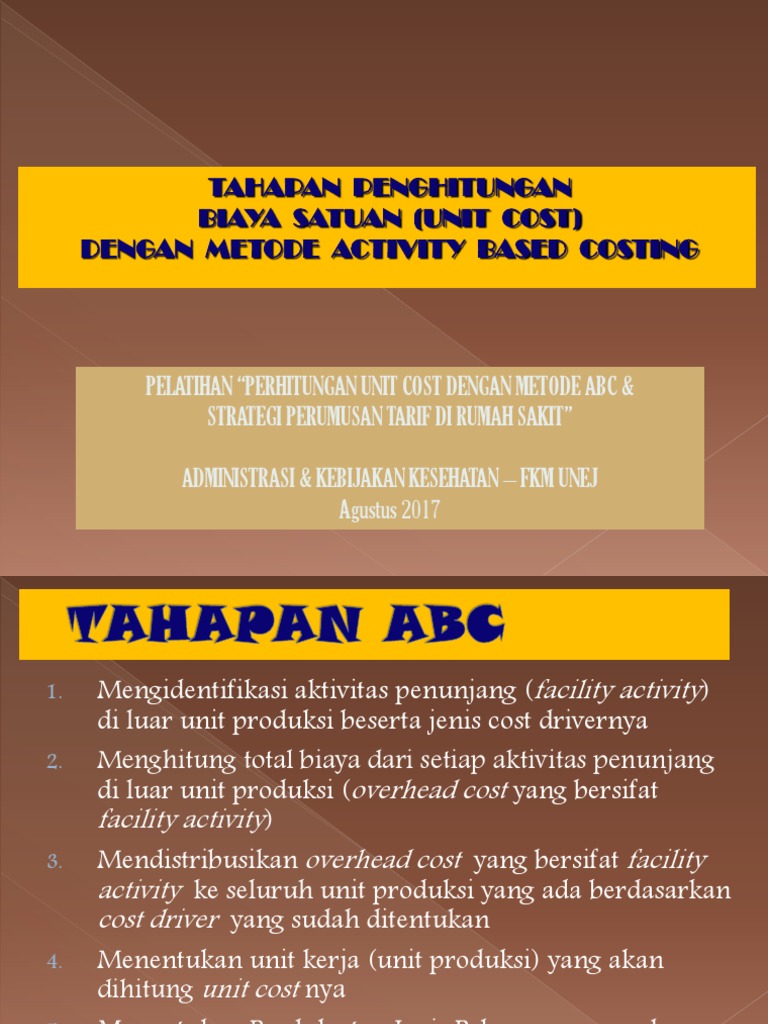 Tahapan Metode Abc - Akk FKM | PDF