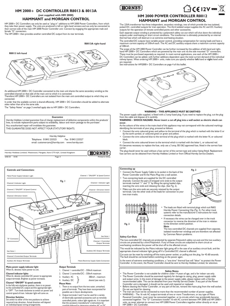 R8012 HM2000 Controller Multilingual | PDF | Power Supply | Ac Power ...