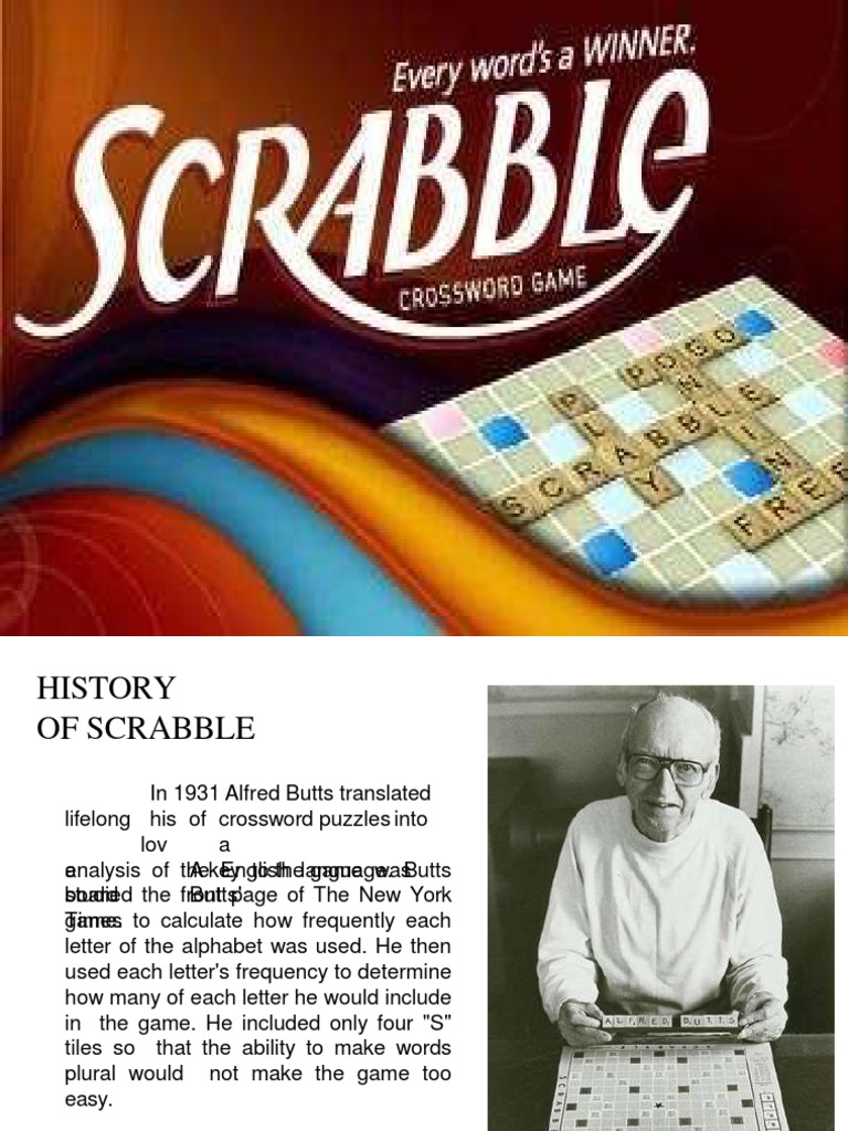 History of Scrabble: From Creation to Official Rules | PDF | Tabletop ...