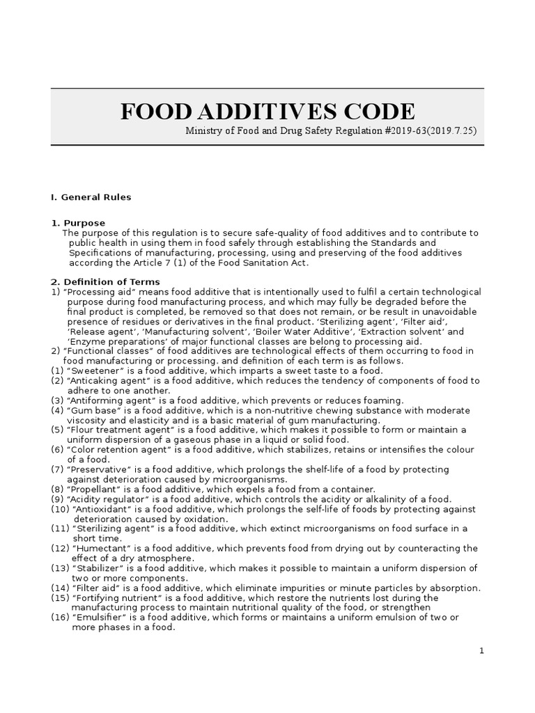 Food Additives Code | PDF | Mass Concentration (Chemistry) | Ph