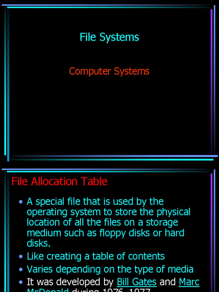 Lesson10 - FAT - FILE SYSTEM | PDF | File System | Booting