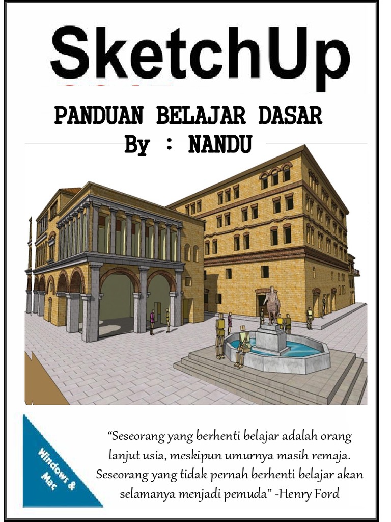 BELAJAR SKETCHUP - Nandu PDF | PDF | Komputer