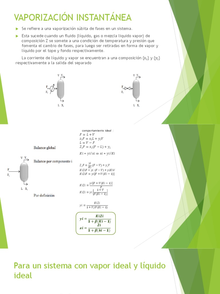Vaporización Instantánea | PDF | Vapor | Líquidos