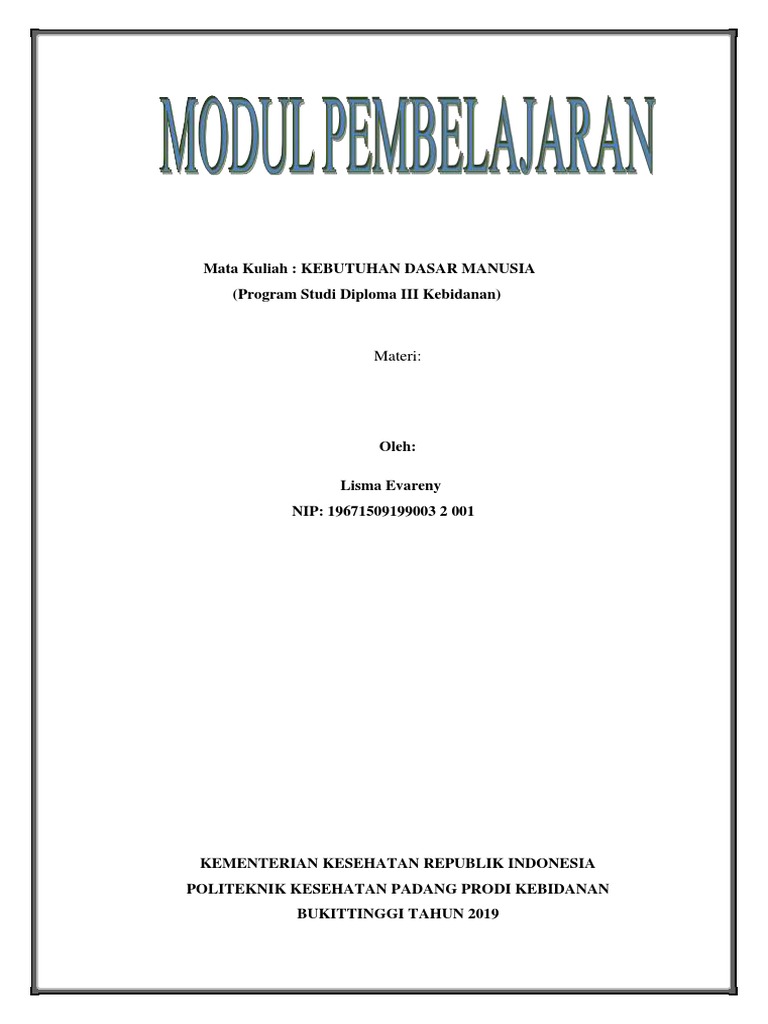 Modul KDM Ok 2019 PDF | PDF