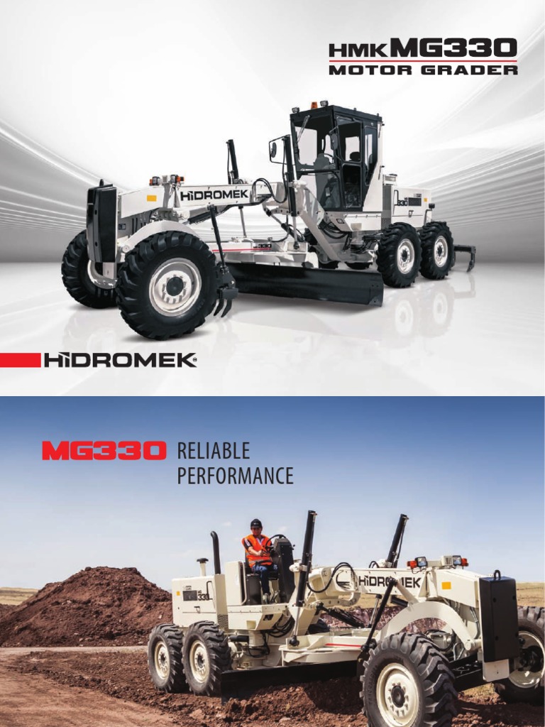 Mitsubishi MG330 Motor Grader Overview | PDF | Transmission (Mechanics ...