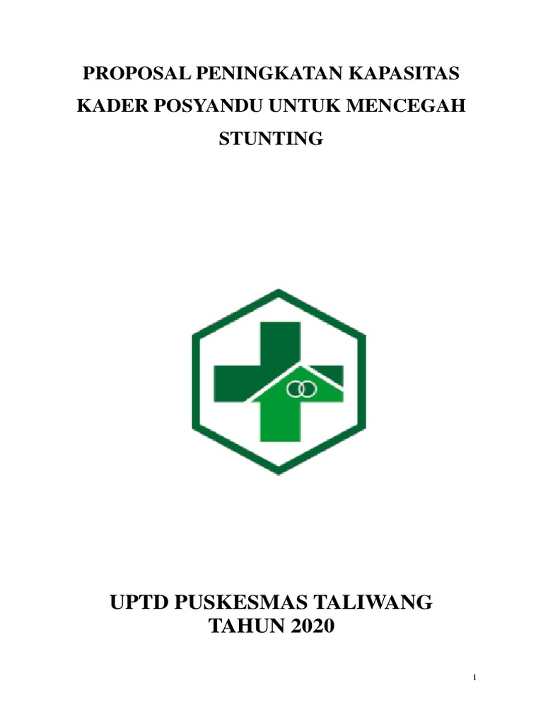 Proposal Peningkatan Kapasitas Kader Posyandu | PDF