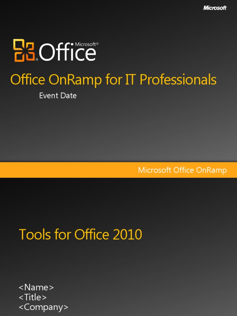 Tools For Office 2010 | PDF | Databases | Group Policy