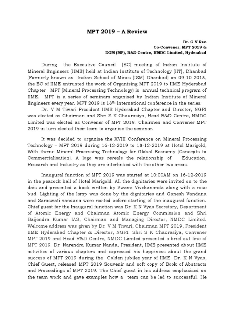 Article - MPT 2019 | PDF | Materials | Nature