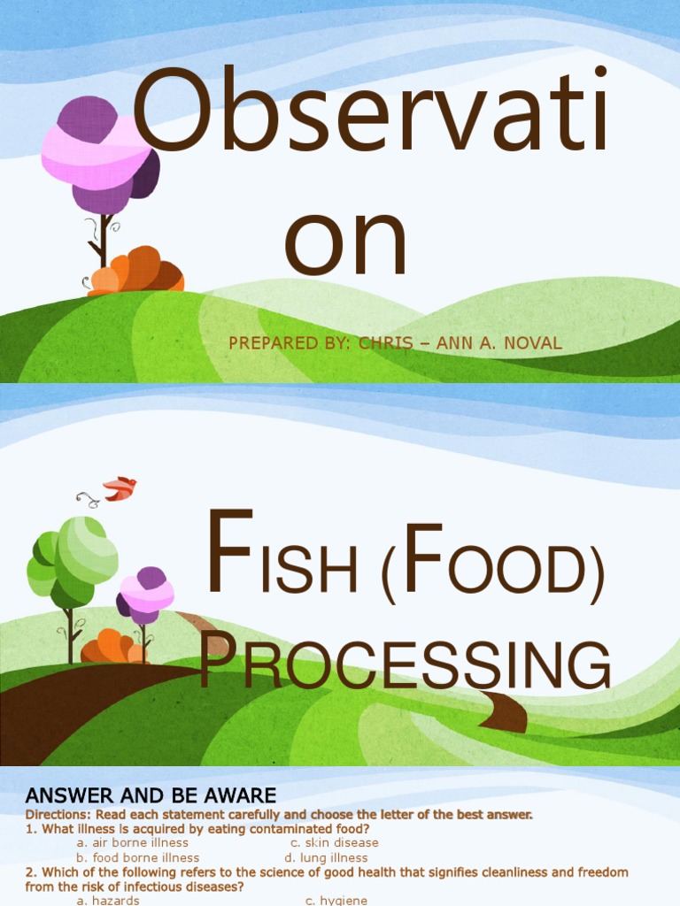 Fish Food Processing | PDF | Hygiene | Clothing