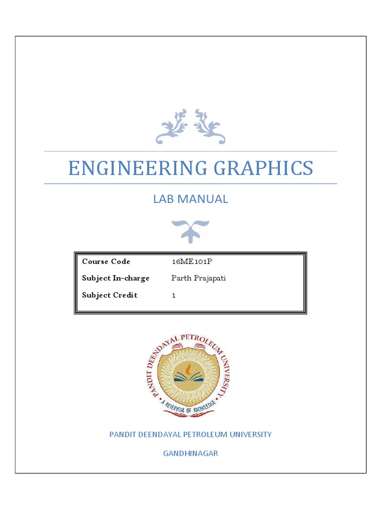 EG - Lab Manual PDF | PDF | Ellipse | Geometry