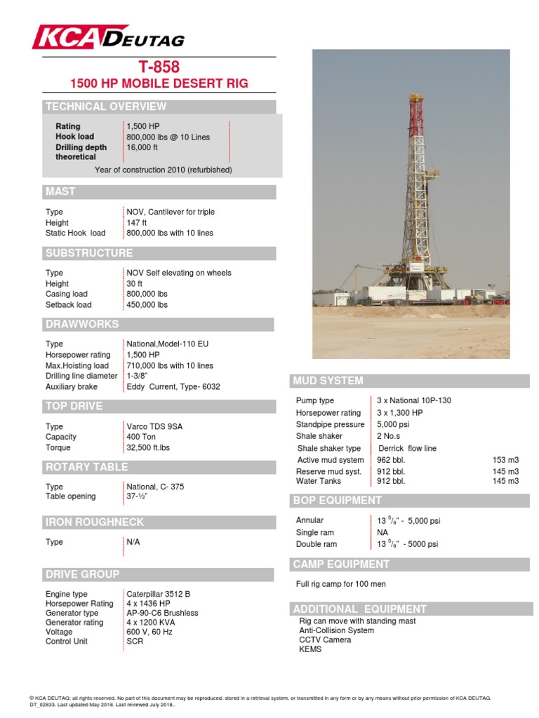 T 858 | PDF | Horsepower | Manufactured Goods