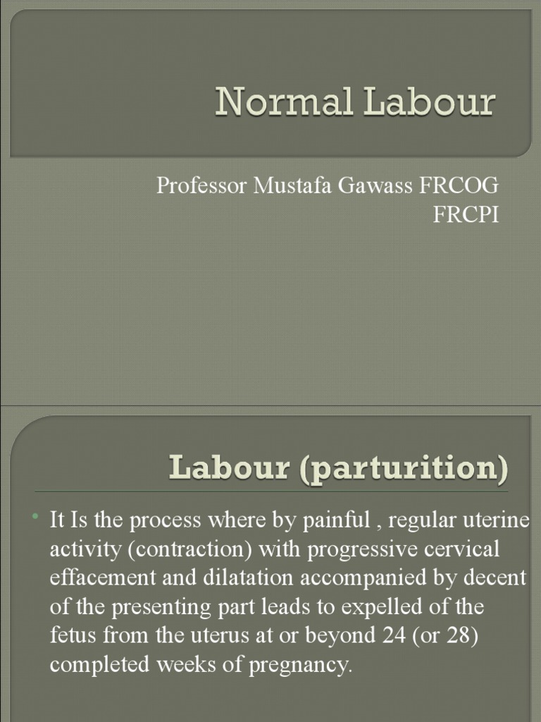 Mechanisms and Stages of Normal Labour | PDF | Nature | Childbirth