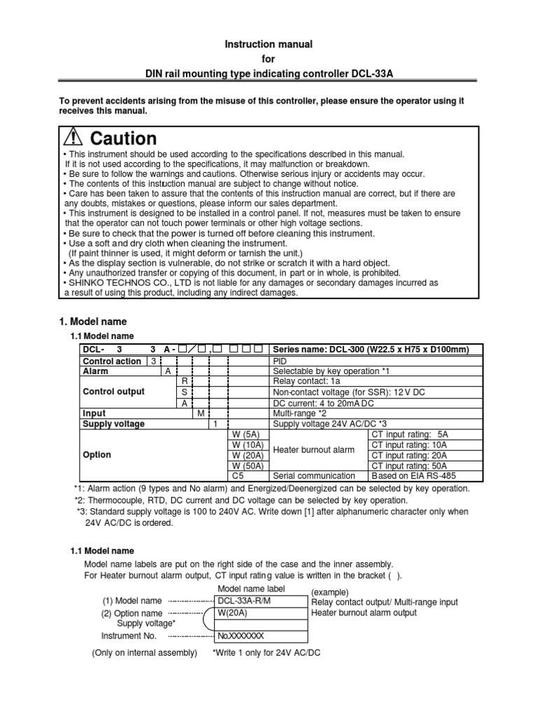 DCL 33a | PDF | Direct Current | Control Theory