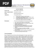 SSG Project Proposal Gift Giving | PDF | Christmas