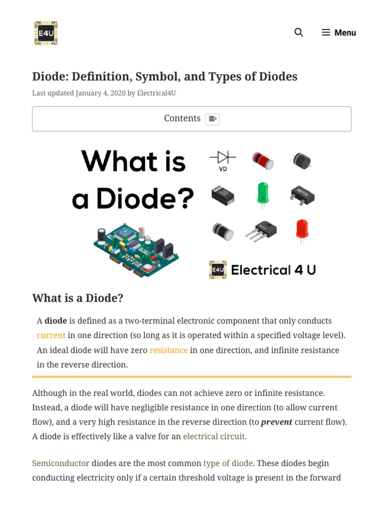 Diode Symbols And Types
