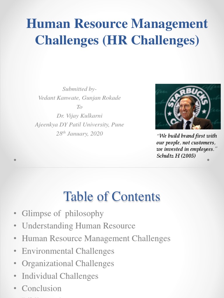 Human Resource Management Challenges (HR Challenges) | PDF | Human ...
