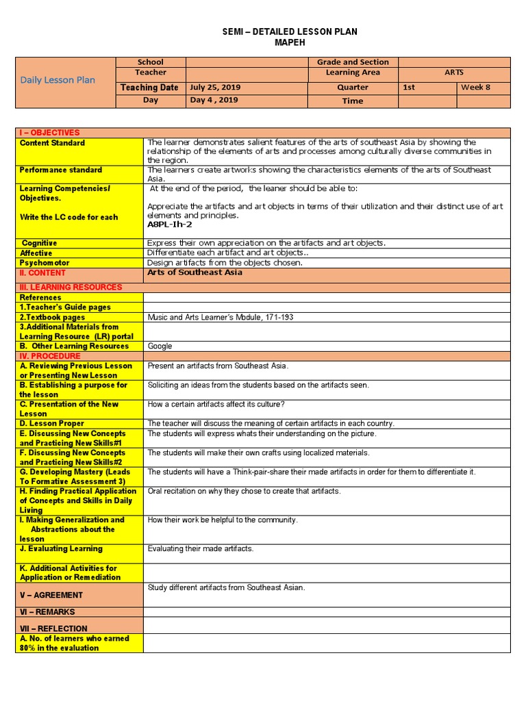 Day 4 | PDF | Lesson Plan | Learning