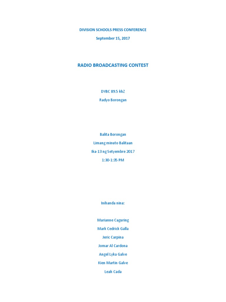 Radio Broadcasting | PDF