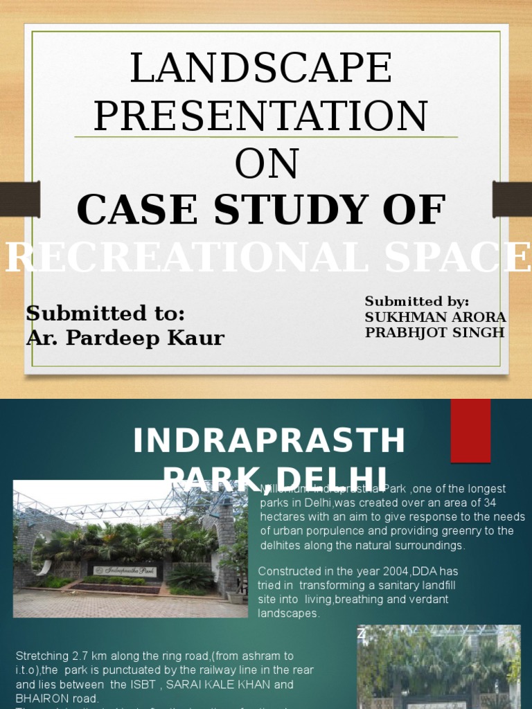 Case Study Landscape | PDF | Gardens | Parks