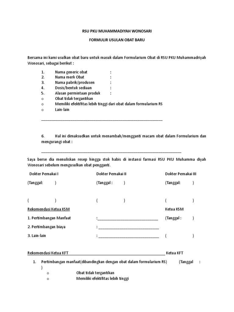 Usulan Obat Baru | PDF | Pengembangan Diri