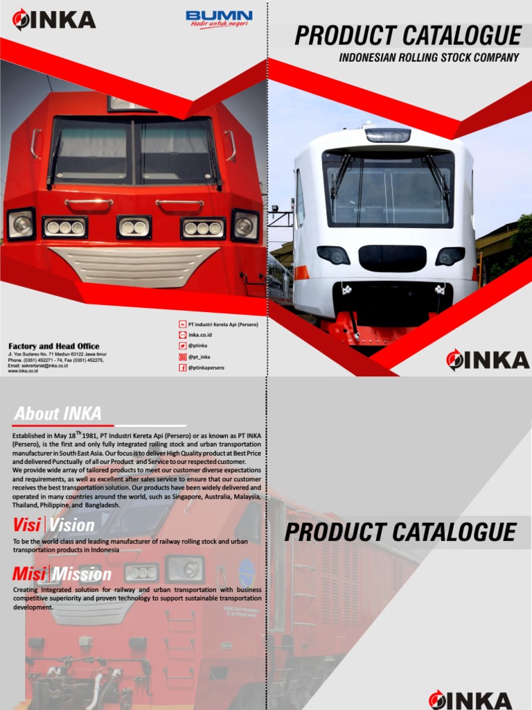 INKA Product Catalogue Overview | PDF | Passenger Car (Rail) | Rail ...