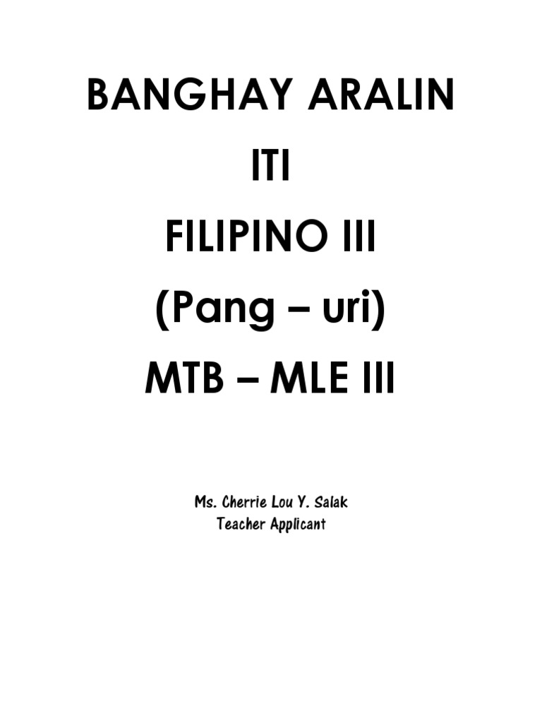 Ilokano Lesson Plan | PDF