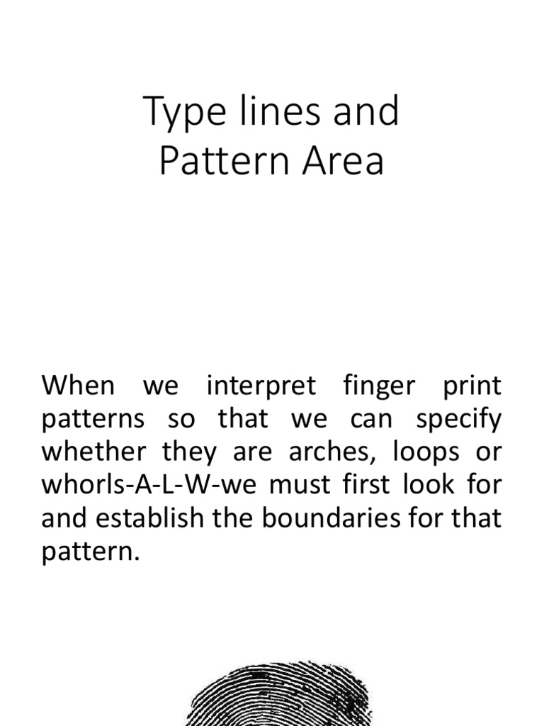 Type Lines and Pattern Area | PDF
