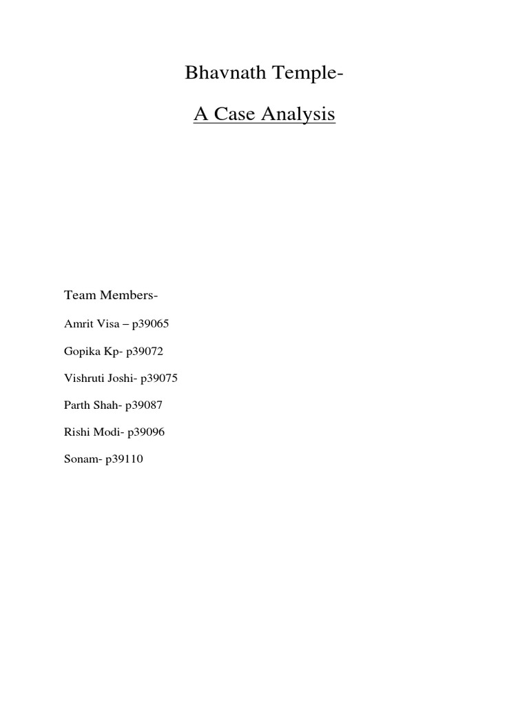 Bhavnath Temple Dam Conflict Analysis | PDF | Reservoir | Economic ...