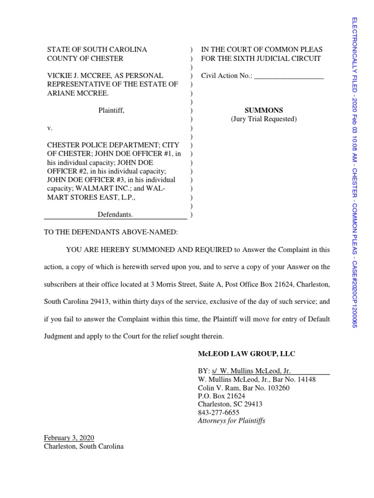 SUMMONS | Negligence | Police Officer | Free 30-day Trial | Scribd