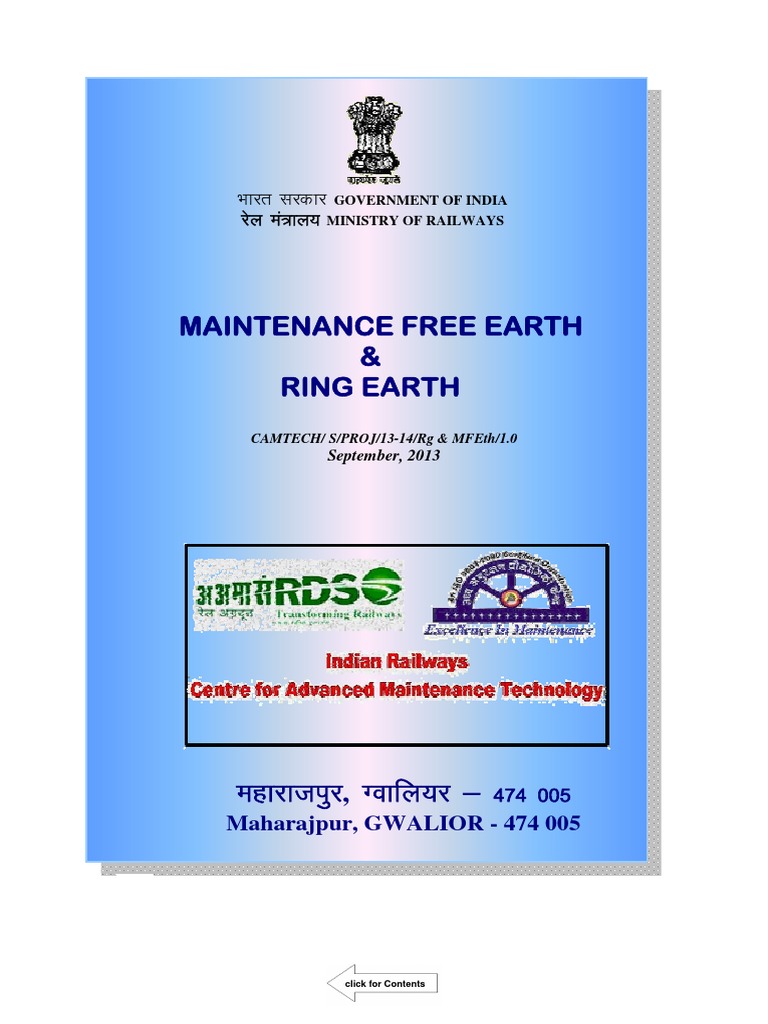 Pocket Book On Ring Earth & Maintenance Free Earth PDF | PDF ...