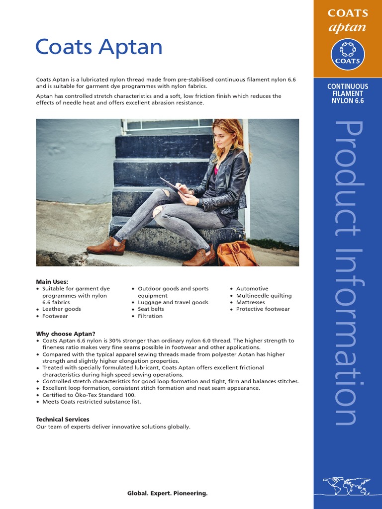 Aptan Product Information | PDF | Materials | Textiles