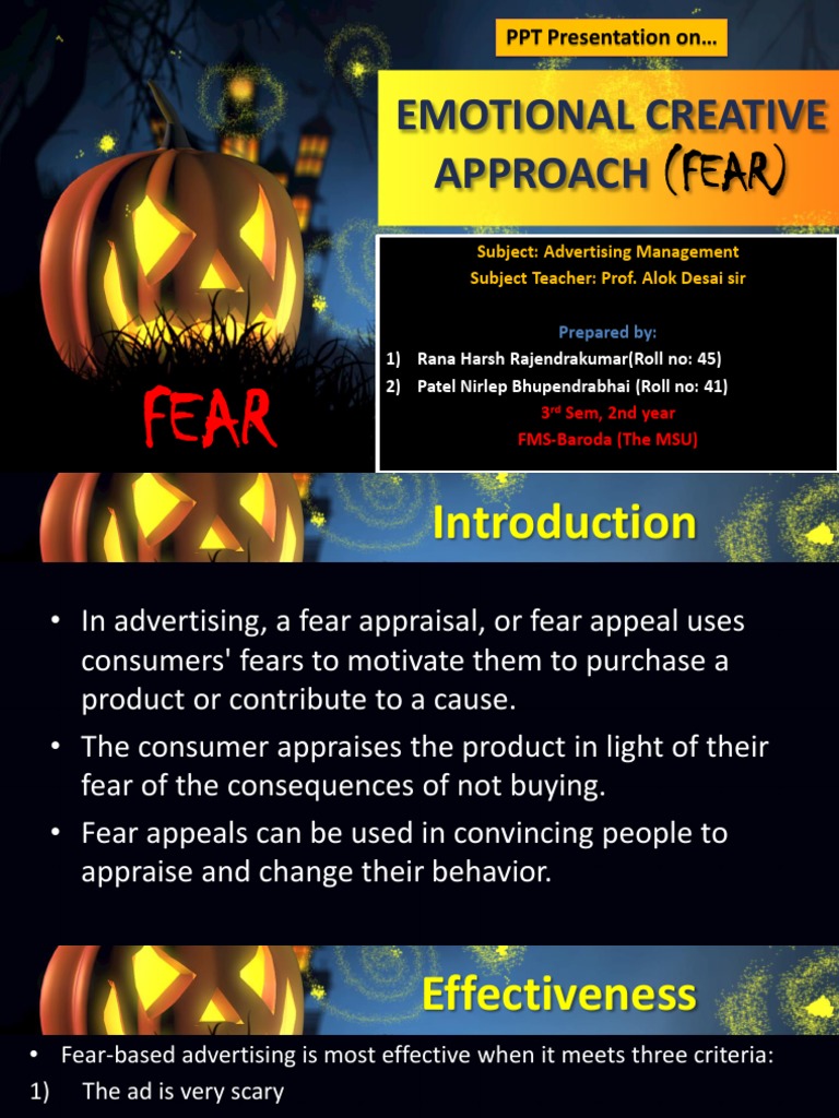 Fear | PDF | Advertising | Wellness