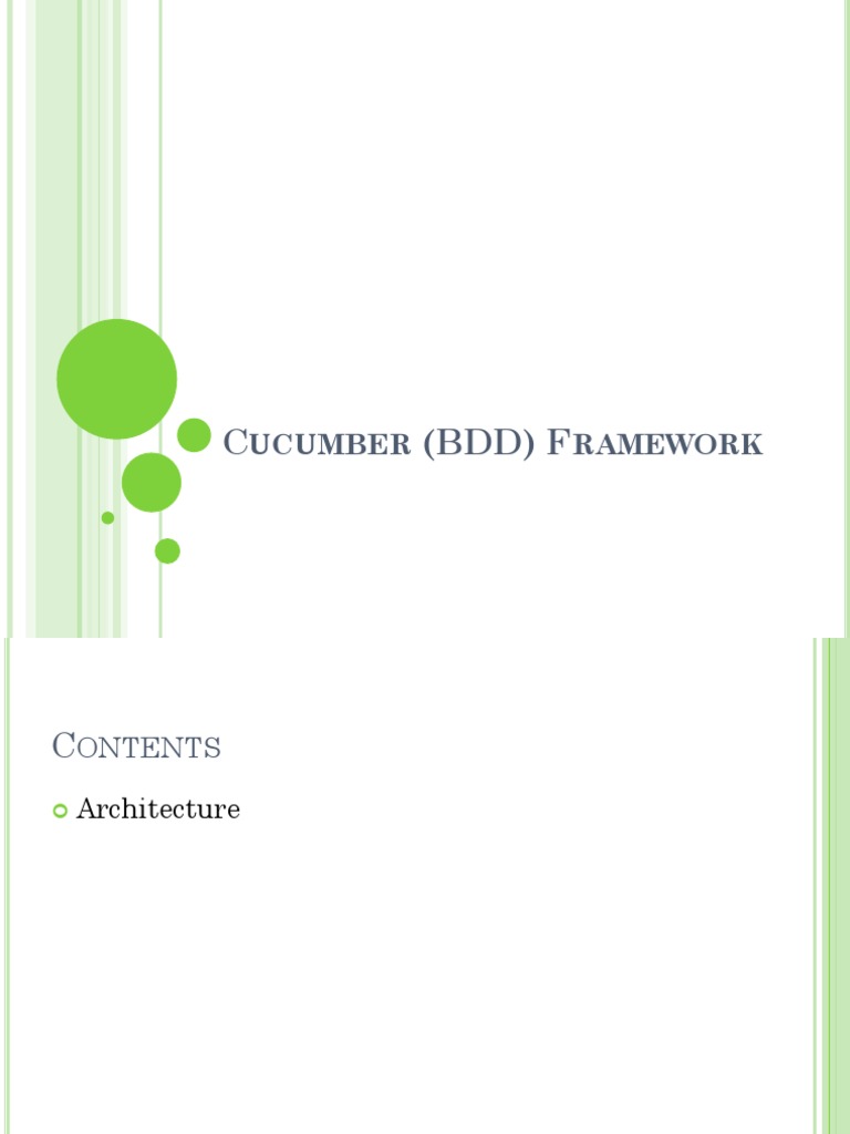 Cucumber (BDD) Framework | PDF