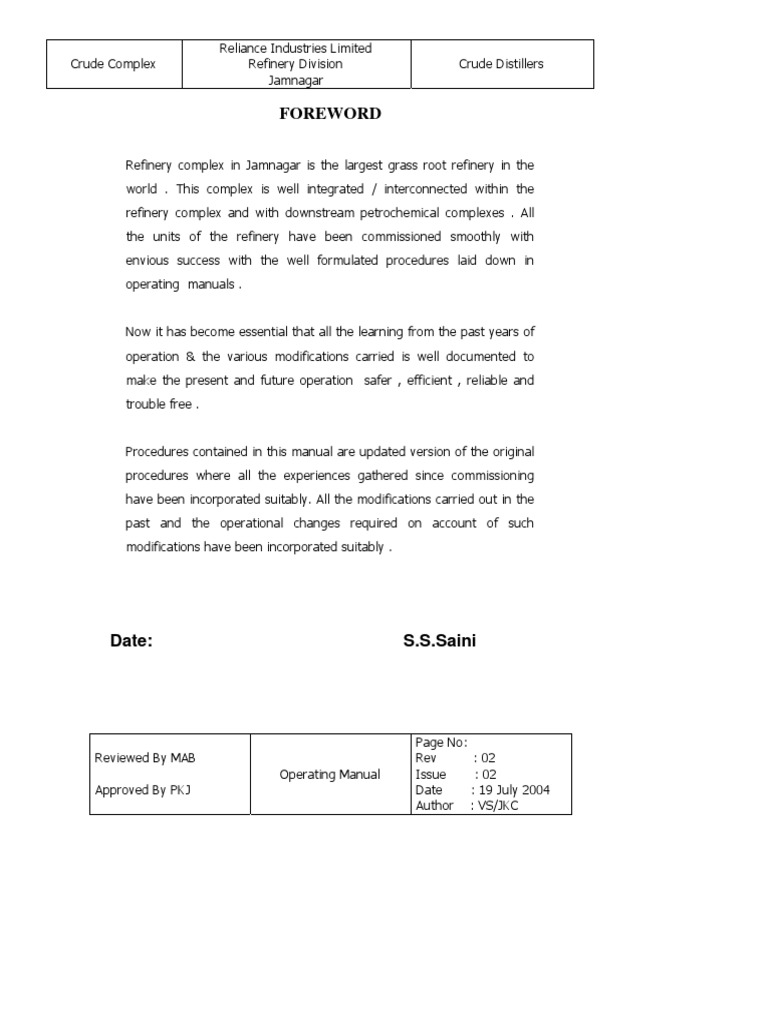 Crude Manual 001 PDF | PDF | Oil Refinery | Petroleum
