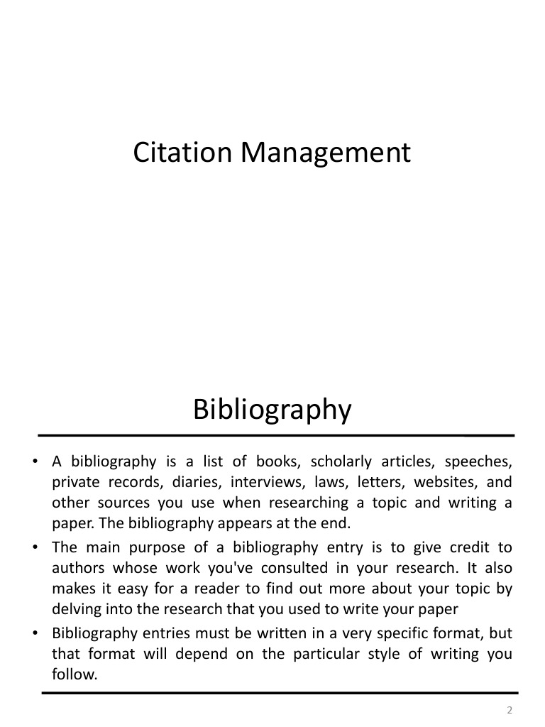 Comprehensive Guide to Citation Management | PDF | Citation | Academia
