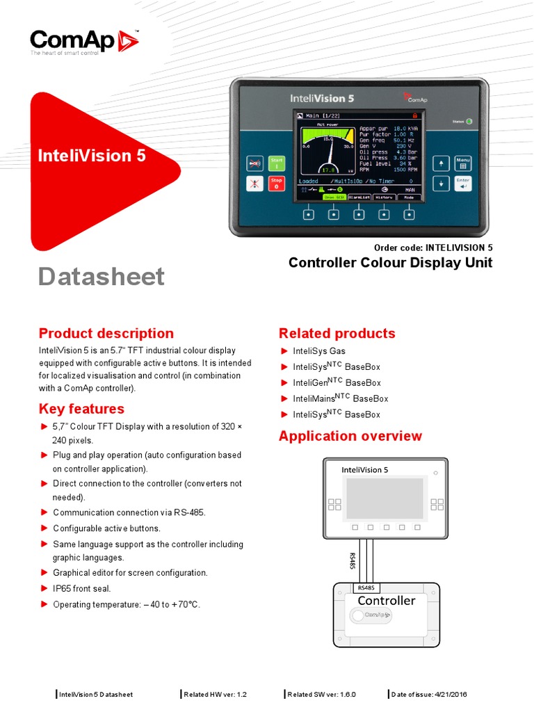 InteliVision 5 Datasheet PDF | PDF | Thin Film Transistor Liquid Crystal Display | Power Supply